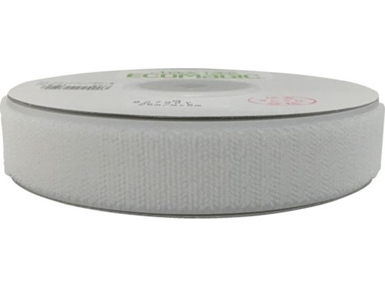 【商品説明】●好きな長さでカットして使用できます。●マジックテープループ型タイプです。【仕様】●型番：G-21●色：ホワイト　●幅（mm）：25　●長さ（m）：5　●厚さ（mm）：2　●タイプ：ループ型　●包装形態：ボビン巻●ループタイプ●...