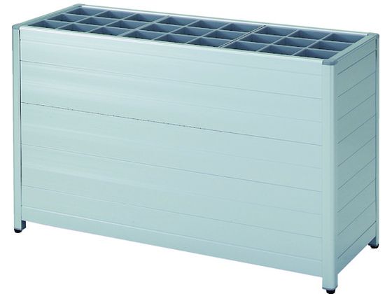 【仕様】●型番：TAK−27P●間口（mm）：819　●奥行（mm）：300　●高さ（mm）：500　●傘本数（本）：27●アジャスター付　●側面に水受皿取出口有り●フレーム：アルミ押出型材（アルマイトクリア塗装）　●水受皿、仕切り：ABS...