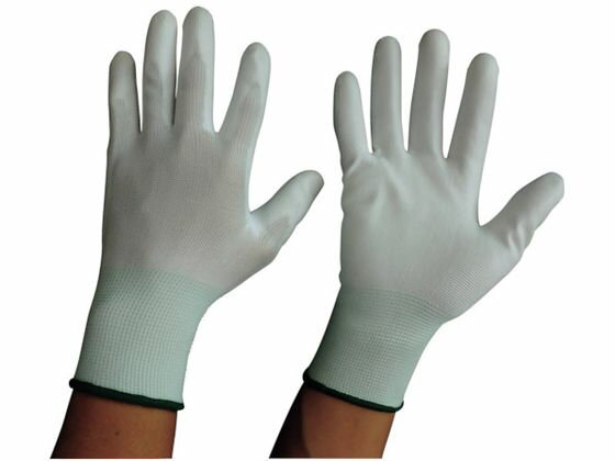 【仕様】●型番：5320-M●入数：10双●色：ホワイト ●サイズ：M ●厚さ（mm）：1 ●ゲージ数：13 ●リストカラー：グリーン ●全長（cm）：23．0 ●手のひら周り（cm）：18．5 ●中指長さ（cm）：7．8●13ゲージ編●繊...