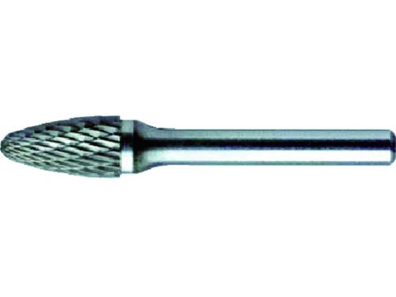 【商品説明】●ステンレス切削用に開発した、摩耗や欠けの発生しにくい超硬材料を使用しています。またこの超硬材はHIP処理を施し、重切削に耐えるように強度を高めています。【仕様】●型番：HD3C10●形状：砲弾（クロスカット）●軸径（mm）：6...