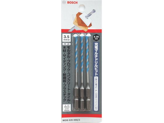 【商品説明】●被削材：モルタル、ブロック、石こうボード、ALC、レンガ、陶器タイル、木材、プラスチック、コンクリート、アルミ、鉄、瓦。●バッテリーインパクトドライバーでいろいろな材料に、簡単に穴あけができます。【仕様】●型番：MDB0350...