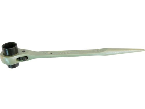 【仕様】●型番：RW-1317●対辺寸法（mm）：13×17●厚さ（mm）：45●全長（mm）：268●厚さ（mm）T1：12．6●厚さ（mm）T2：14．6●ハンドル先端は、鉄骨の穴合わせやワイヤロープの広げができます。●回転方向はワンタ...