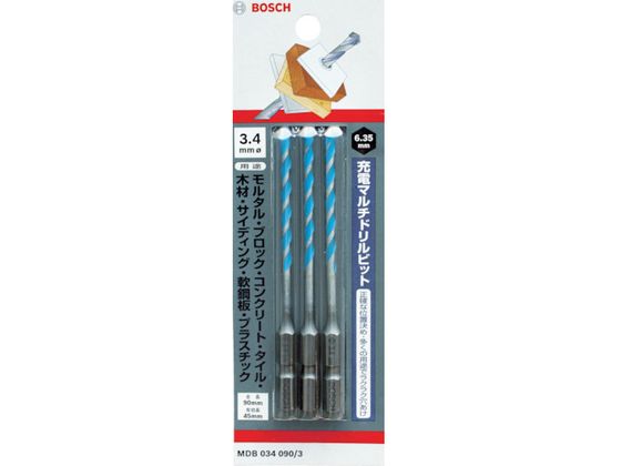 【商品説明】●被削材：モルタル、ブロック、石こうボード、ALC、レンガ、陶器タイル、木材、プラスチック、コンクリート、アルミ、鉄、瓦。●バッテリーインパクトドライバーでいろいろな材料に、簡単に穴あけができます。【仕様】●型番：MDB0430...