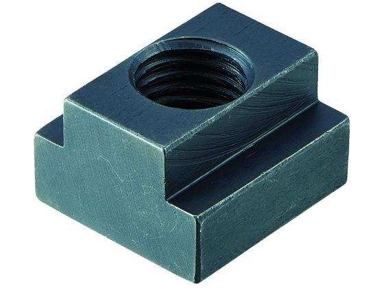【商品説明】●ねじ穴は貫通していませんのでT溝を傷つけることがありません。【仕様】●型番：T1816-TN●T溝幅（mm）：18●ねじ寸法：M16●適合ボルト：M16●スチール（S45C）●処理：焼き入れ（HRC25〜30）、黒染仕上げ●ボ...