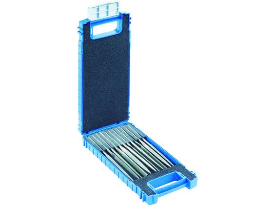 【商品説明】●スリムなデザインで手の届きにくい部分の加工に適します。長寿命で高精度を長く維持します。【仕様】●型番：DF4211SET017401●入数：11本●セット内容：平、R角付平、鋭先平、三角、角、半丸、丸、刀刃、羽根刃、楕円、バレ...