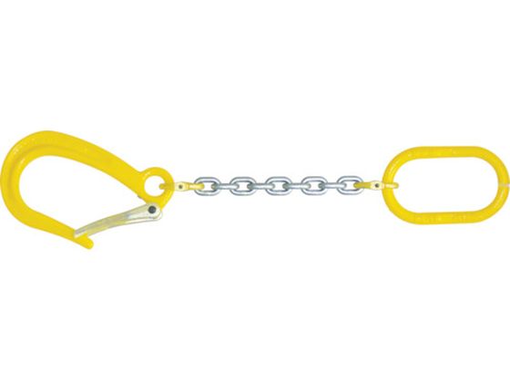 【商品説明】●フック、チェーン、リングを接続済みですのですぐにご使用いただけます。●ファンドリーフックは口幅が広くふところが大きいので、直接敷き鉄板や径の太い物などを引っ掛けることができます。●安全タグ付きです。【仕様】●型番：CFHL0....