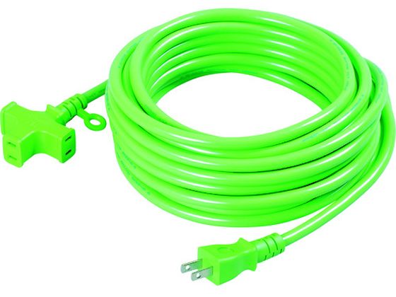 【商品説明】●ソフト電線使用、十字型トリプルコンセントです。●最大合計1500Wまで使用可能です。【仕様】●型番：MRS-10-G●色：グリーン　●電線仕様長さ（m）：10　●電線仕様太さ（［［MM2］］）：1．25　●電線仕様芯数（C）：...