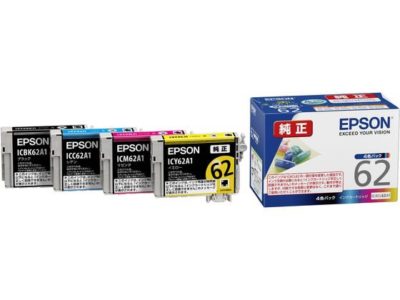 【商品説明】IC4CL62A1　4色パック【仕様】●4色パック●対応機種：PX−204／PX−205／PX−403A／PX−404A／PX−434A／PX−504A／PX−504AU／PX−605F／PX−605FC3／PX−605FC5／...