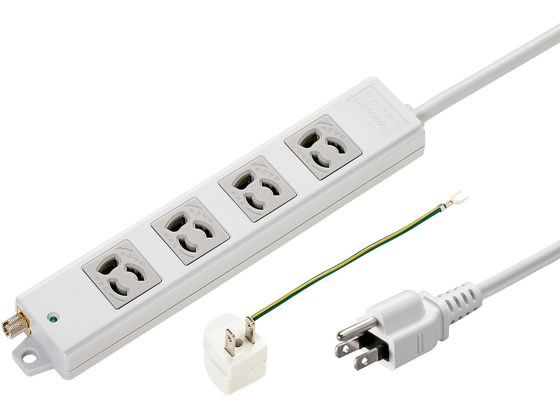 【商品説明】通電が確認できるランプ付きです。裏面にマグネットが付いていますので、スチールのデスクなどに仮固定することができます。アース端子付きです。【仕様】●定格容量：15A・125V（合計1500Wまで）●プラグ仕様：3P（3P→2P変換...