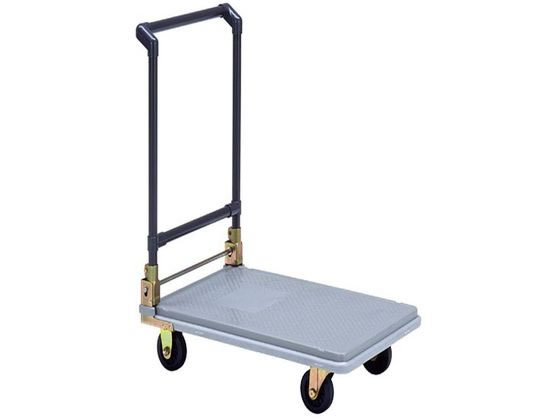 【商品説明】錆びにくく丈夫なイレクター仕様。取手側が固定車です。【仕様】●質量：10．5kg●材質：イレクター（フレーム）、ポリプロピレン（上板）●荷台：73．5×47．5cm●荷台高さ：16cm●押手高さ：81cm●使用車輪：φ100●最...