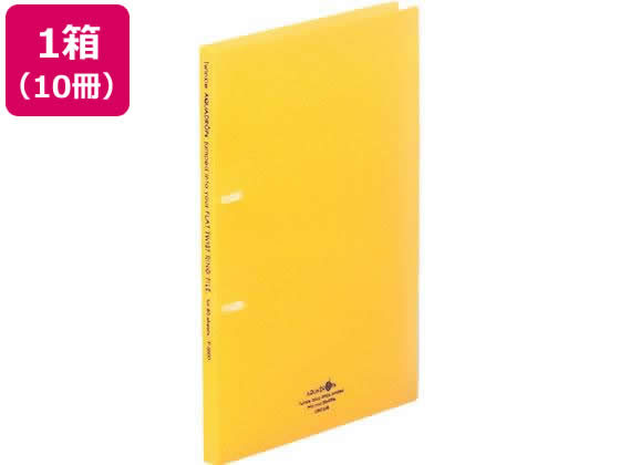 【商品説明】ピンドットエンボス入り表紙。ひねって開くだけ、片手で簡単操作。書類の閲覧がスムーズに行なえます。書類の途中の抜き差しがどのページからでも簡単にできます。【仕様】●色：黄●サイズ：A4タテ●外寸法：縦306×横240mm●背幅：1...