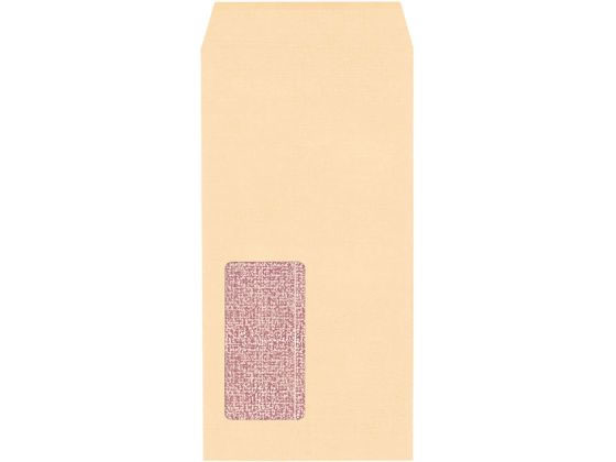 【商品説明】窓付き（窓あき）の透けない封筒。裏面（内側）に地紋印刷を施し、中身が見えにくい仕様です。長3（A4用紙3つ折り）の定形郵便対応。坪量80g／m2。窓の寸法は、45mm×90mm。センター貼り。【仕様】●色：ピンク●規格サイズ：長...