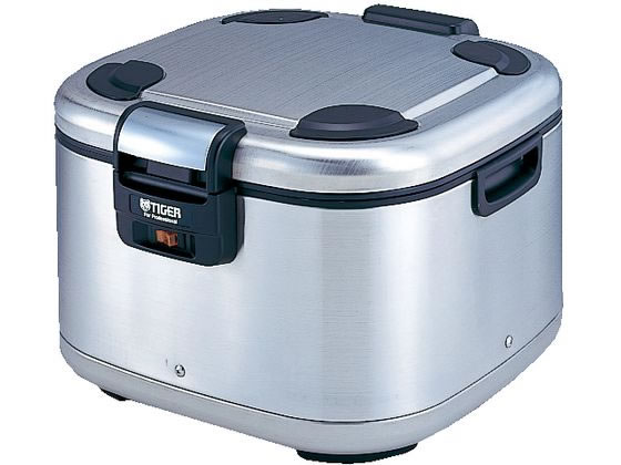 【商品説明】使いやすいデザイン。積み重ね収納OK！ダブルヒーター方式で大量保温できます。ごはんがこびりつきにくいフッ素加工なべ。手元でON・OFFできる電源スイッチと通電ランプつき。【仕様】●JHE−A型・ステンレス角型●3升●保温米飯容量...