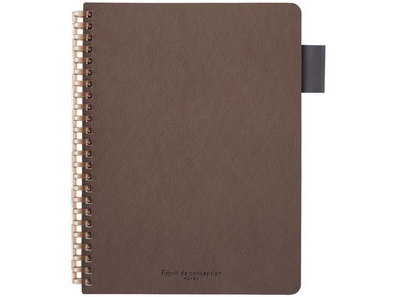 【商品説明】落ち着いた色味の合皮表紙を使用したノート。リングが開くのでリーフの差しかえができ、使い方に合わせてカスタマイズしやすいのが特長です。あけるとき：リーフを持ち、斜めに軽く引くと、とじ具が開きます。とじるとき：リングをつまみ、指を滑...