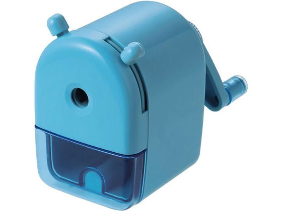 【商品説明】芯づまりの取り出し機能付（特許出願済）刃物交換対応タイプ（替刃別売：RS012（2個入））鉛筆を固定出来るチャックレバー付。【仕様】●カラー：ブルー●サイズ：幅90×奥行50×高さ75mm●重量：99g●材質：本体／AS樹脂、A...