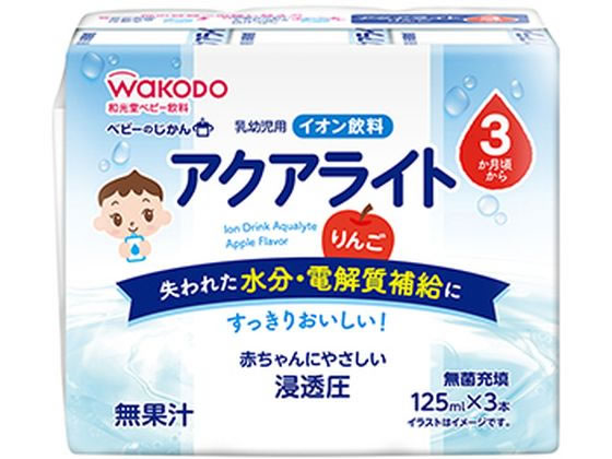 【商品説明】赤ちゃんのための品質とおいしさを大切にした飲みもの。水分・電解質補給にぴったりな乳幼児用イオン飲料。【仕様】●原材料：糖類（砂糖（国内製造）、ぶどう糖）、塩化ナトリウム／クエン酸ナトリウム、クエン酸、塩化カリウム、香料●対象年齢...