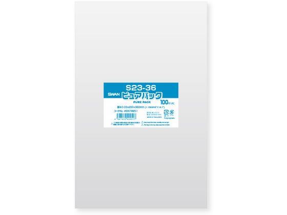 【商品説明】「ピュアパック」は海外製フィルムを使用したエコノミータイプのOPP袋です。S（サイドシール）シリーズは封緘テープは付いておりません。食品衛生法規格基準適合商品です。【仕様】●サイズ：厚0．03×幅230×高360mm●テープなし...