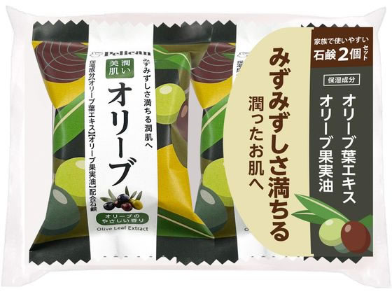 【商品説明】オリーブ葉エキス配合オリーブ果実油配合天然由来の保湿成分オリーブ葉エキスとオリーブ果実油が、角質層に浸透し、みずみずしさが満ちるような潤い肌へと洗い上げます瀬戸内オリーブ使用【仕様】●内容量：80g×2個●オリーブのやさしい香り...