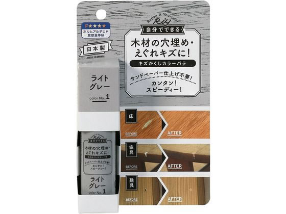【商品説明】家具・テーブル・イス・扉・フローリング等の木部のキズ補修に！キズ部分にパテを注入して待つだけ簡単補修。木材の穴埋め・えぐれキズに！サンドペーパー仕上げ不要！※本剤は、硬化前は色が薄く、硬化後に色が濃くなります。【仕様】●成分：水...