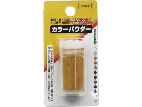 【商品説明】パテを着色する専用パウダーです。別カラーとの混合により色まぜができます。スティックパテ、パウダー密着液と一緒にご使用ください。【仕様】●成分：顔料、酸化チタン●色No．3【備考】※メーカーの都合により、パッケージ・仕様等は予告な...