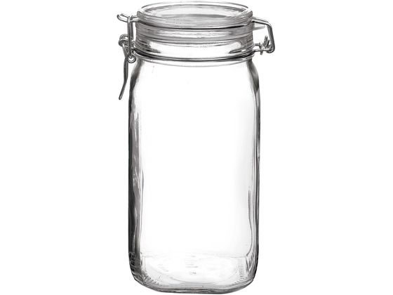 【商品説明】店内メニューのテイクアウト用としてお使い頂けます。パッキン付きガラスならビネガーや塩、オイルも安心して保存できます。【仕様】●外寸1：106×106×H136mm●外寸2：口径直径95mm●重量：725g●容量：750cc●材質...