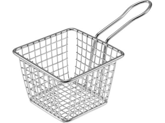 【商品説明】揚げ物、フライドポテトなどの器として。【仕様】●バスケット：102×102×H75mm●材質：ステンレス【備考】※メーカーの都合により、パッケージ・仕様等は予告なく変更になる場合がございます。【検索用キーワード】American...