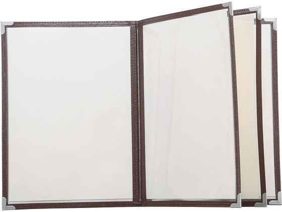 【仕様】●外寸：210×280mm●重量：約160g●6ページ中綴じ【備考】※メーカーの都合により、パッケージ・仕様等は予告なく変更になる場合がございます。【検索用キーワード】株式会社友屋　友屋　クイックメニューブック　B5サイズ　QM−4...