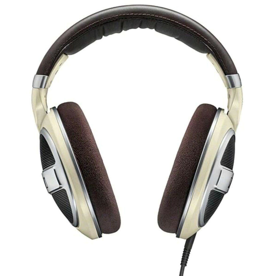 ゼンハイザー ヘッドホン 有線 HD 599 開放型 オープン型 アイボリー Sennheiser　ぜんはいざー　標準プラグ　トップモデル　高域から低域まで　クリアなサウンド ●高域から低域までキレのあるクリアなサウンドで圧倒的な高音質を実...