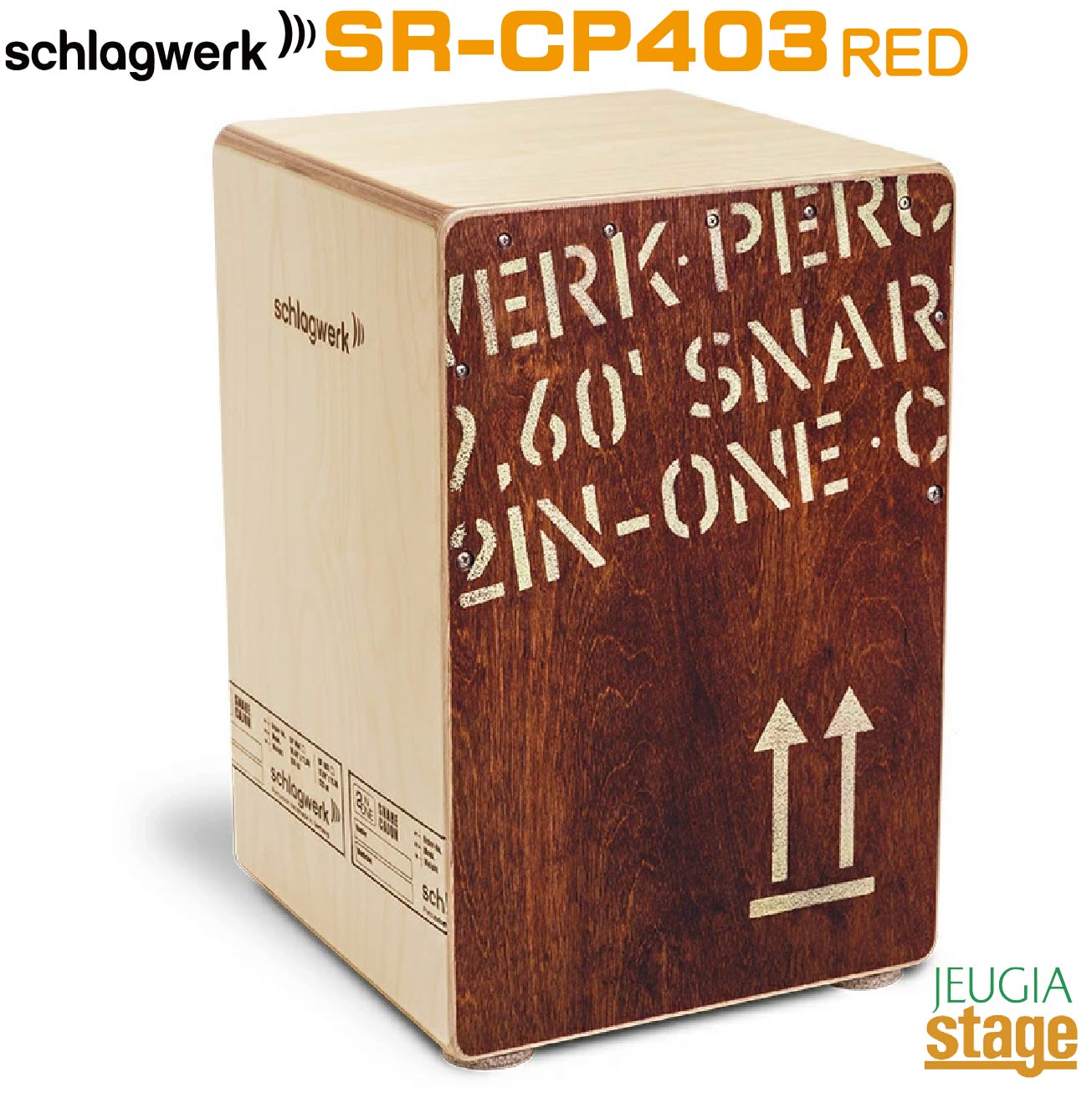 Schlagwerk SR-CP403 本場ドイツの「シュラグヴェルク」は愛用アーティストも多い老舗パーカッション・ブランド。 ボディの素材や響き線など各所に独自のアイデアを盛り込んだバラエティに富んだシリーズの「2 in Oneカホン」は...