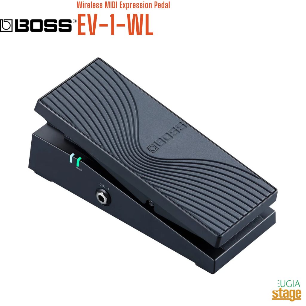 BOSS Wireless MIDI Expression Pedal EV-1-WL 世界初のワイヤレスMIDIエクスプレッション・ペダルBOSS EV-1-WLは、様々なMIDIデバイスを制御可能。BOSS製品EURUS GS-1やWA...