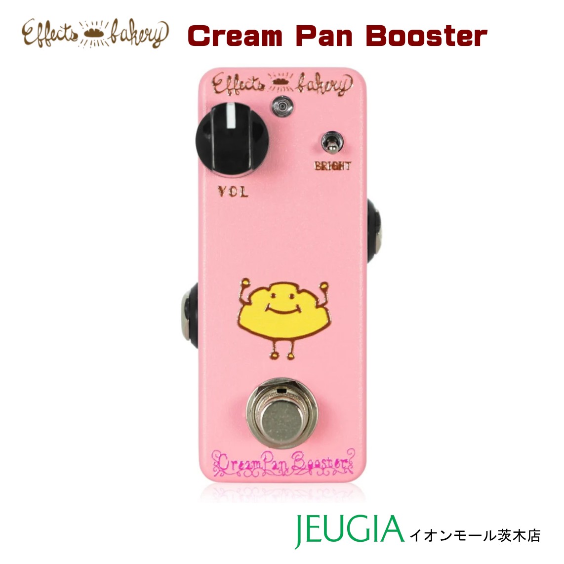 Effects Bakery Cream Pan Boosterは、様々な場面で使うことのできるブーストペダルです。単なるクリーンブーストだけでなく、BRIGHTスイッチによってさらなるサウンドを実現しています。 Effects Baker...