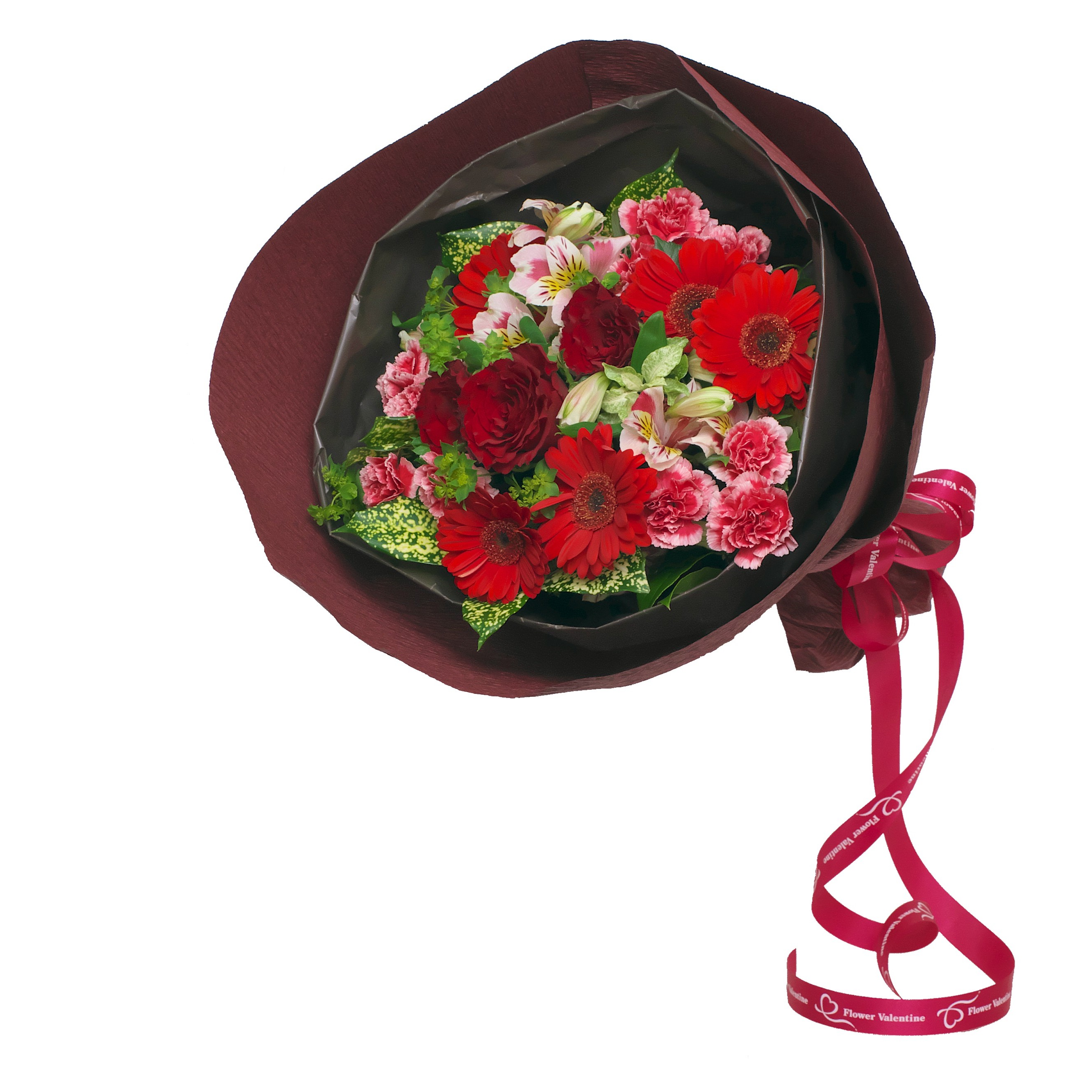 ギフト対応 ☆---　商品情報　---☆ ■商品名（品番） レッドラブ（VD-003) ■サイズ・形式 約L40×W28cm 花束 ■商品紹介 赤系のお花が入った、バレンタインにもぴったりの元気で明るい花束です！ ■ご注意事項 1.掲載写真...