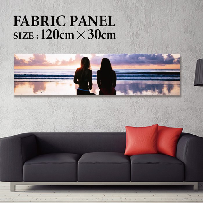 ※必ずご確認下さい。商品種類ファブリックパネル商品サイズLサイズ (120cm × 30cm)付属品・簡易説明書・パネル用金具プレート2枚（ネジ付き）・吊り糸商品説明木枠の上にデザインが印刷された生地を貼り付けたオシャレなファブリックパネル...