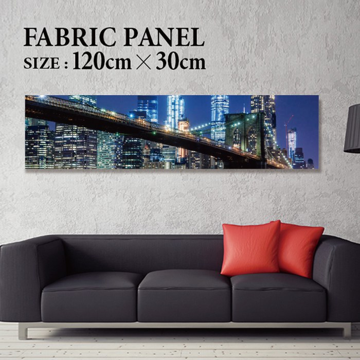 ※必ずご確認下さい。商品種類ファブリックパネル商品サイズLサイズ (120cm × 30cm)付属品・簡易説明書・パネル用金具プレート2枚（ネジ付き）・吊り糸商品説明木枠の上にデザインが印刷された生地を貼り付けたオシャレなファブリックパネル...