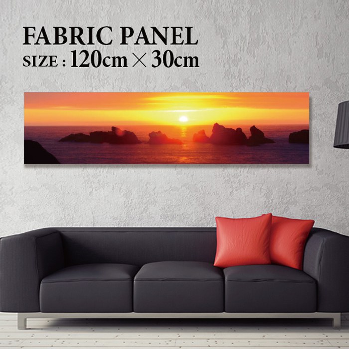 ※必ずご確認下さい。商品種類ファブリックパネル商品サイズLサイズ (120cm × 30cm)付属品・簡易説明書・パネル用金具プレート2枚（ネジ付き）・吊り糸商品説明木枠の上にデザインが印刷された生地を貼り付けたオシャレなファブリックパネル...