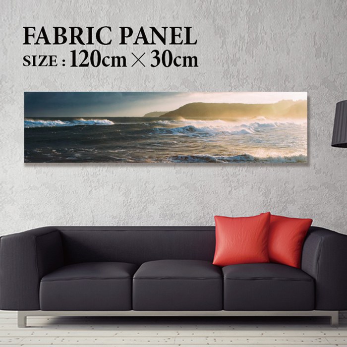※必ずご確認下さい。商品種類ファブリックパネル商品サイズLサイズ (120cm × 30cm)付属品・簡易説明書・パネル用金具プレート2枚（ネジ付き）・吊り糸商品説明木枠の上にデザインが印刷された生地を貼り付けたオシャレなファブリックパネル...