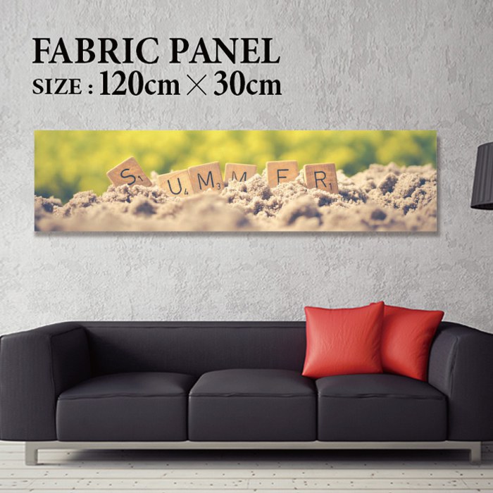 ※必ずご確認下さい。商品種類ファブリックパネル商品サイズLサイズ (120cm × 30cm)付属品・簡易説明書・パネル用金具プレート2枚（ネジ付き）・吊り糸商品説明木枠の上にデザインが印刷された生地を貼り付けたオシャレなファブリックパネル...