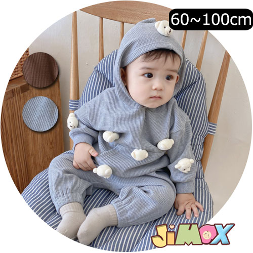 サイズ 着丈 バスト 袖丈 ボトムズ丈 60(66) 33 63 27.5 40 70(73) 35 65 30.5 44 80 37 67 33.5 48 90 39.5 70 37 52 100 42 73 40.5 56 ※単位（：c...