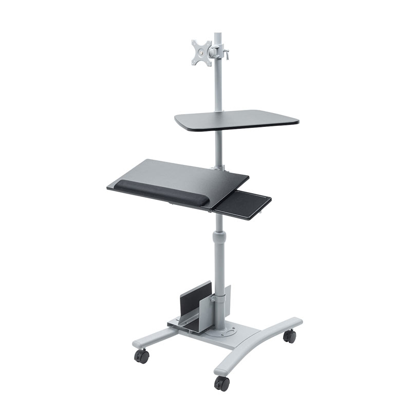 【返品種別A】□「返品種別」について詳しくはこちら□◆液晶ディスプレイを取付けできるスタンドです。 ◆マウステーブル付きキーボード台、CPUスタンド付きで、パソコン一式を省スペースに収納することができます。 ※キーボード台は使用時、角度の付...