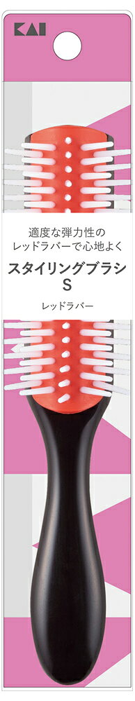 【返品種別A】□「返品種別」について詳しくはこちら□「おひとり様5点まで」◆幅広く使っていただけるオールマイティのスタイリングブラシ◆植毛部分の赤いゴムは弾力性に優れ髪や地肌にやさしい仕様■　仕　様　■パッケージサイズ(約)：191×37×...