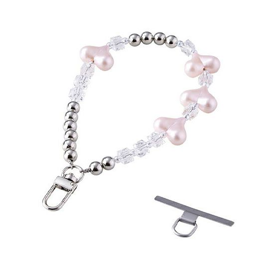 【返品種別A】□「返品種別」について詳しくはこちら□2025年08月 発売不規則に散りばめられたハートチャームが、ほどよい甘さと抜け感を演出するハンドストラップ◆キュートなビーズハンドストラップピンクのハートモチーフが愛らしさを引き立てる、...