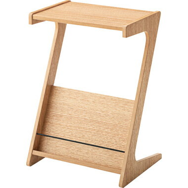 【返品種別A】□「返品種別」について詳しくはこちら□※画像はイメージです。◆カーティス サイドテーブル です。■　仕　様　■サイズ：W40×D30.5×H57cm材質：天然木化粧繊維板(オーク) 天然木(ラバーウッド) ラッカー塗装静的耐荷...