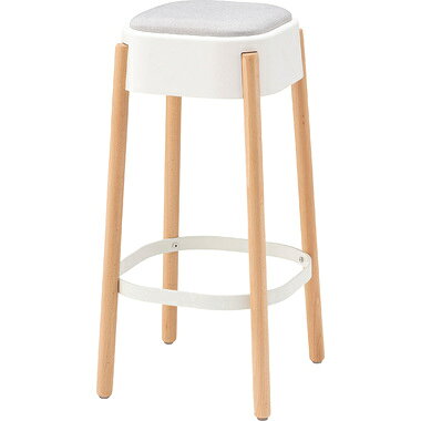 【返品種別A】□「返品種別」について詳しくはこちら□※画像はイメージです。◆ハイスツール です。■　仕　様　■サイズ：W38.5×D38.5×H78cm材質：ポリプロピレン 天然木(ビーチ) ラッカー塗装 スチール(粉体塗装) ナイロン付属...