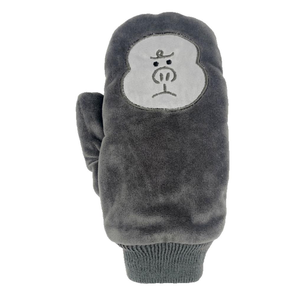 【返品種別A】□「返品種別」について詳しくはこちら□◆指先からほほ笑みかけるアニマルたちにほっこり！　可愛くてあったか「アニマルカバーミトン」指先部分に表情豊かなアニマルフェイスを縫い付けたミトンタイプの手袋。モチモチで滑らかな手触りがクセ...