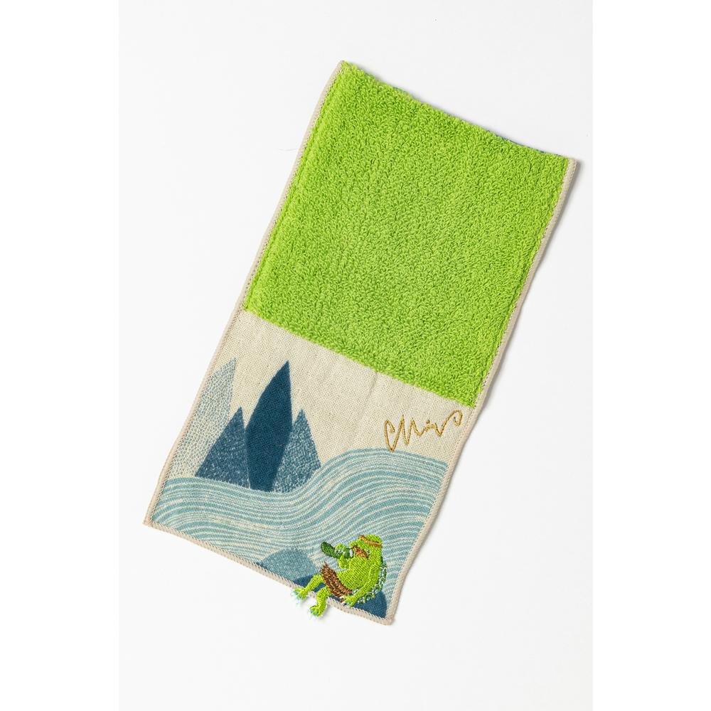 【返品種別A】□「返品種別」について詳しくはこちら□◆挿絵画家、森田MiW×タオルメーカー楠橋紋織のコラボブランド「moritaMiW」のポーチハンカチが新登場。ゆるやかな物語の世界から、不思議な生き物たちがちょこんと飛び出す様子を刺繍で表...