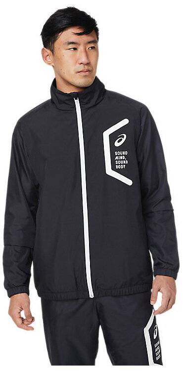 【返品種別A】□「返品種別」について詳しくはこちら□◆アシックス メンズ 裏トリコットブレーカージャケット(スリム/リサイクル素材) です。[2031E061001XS]アシックスアウトドア＞スポーツ用品＞ウェア・アクセサリー＞トレーニングウェア