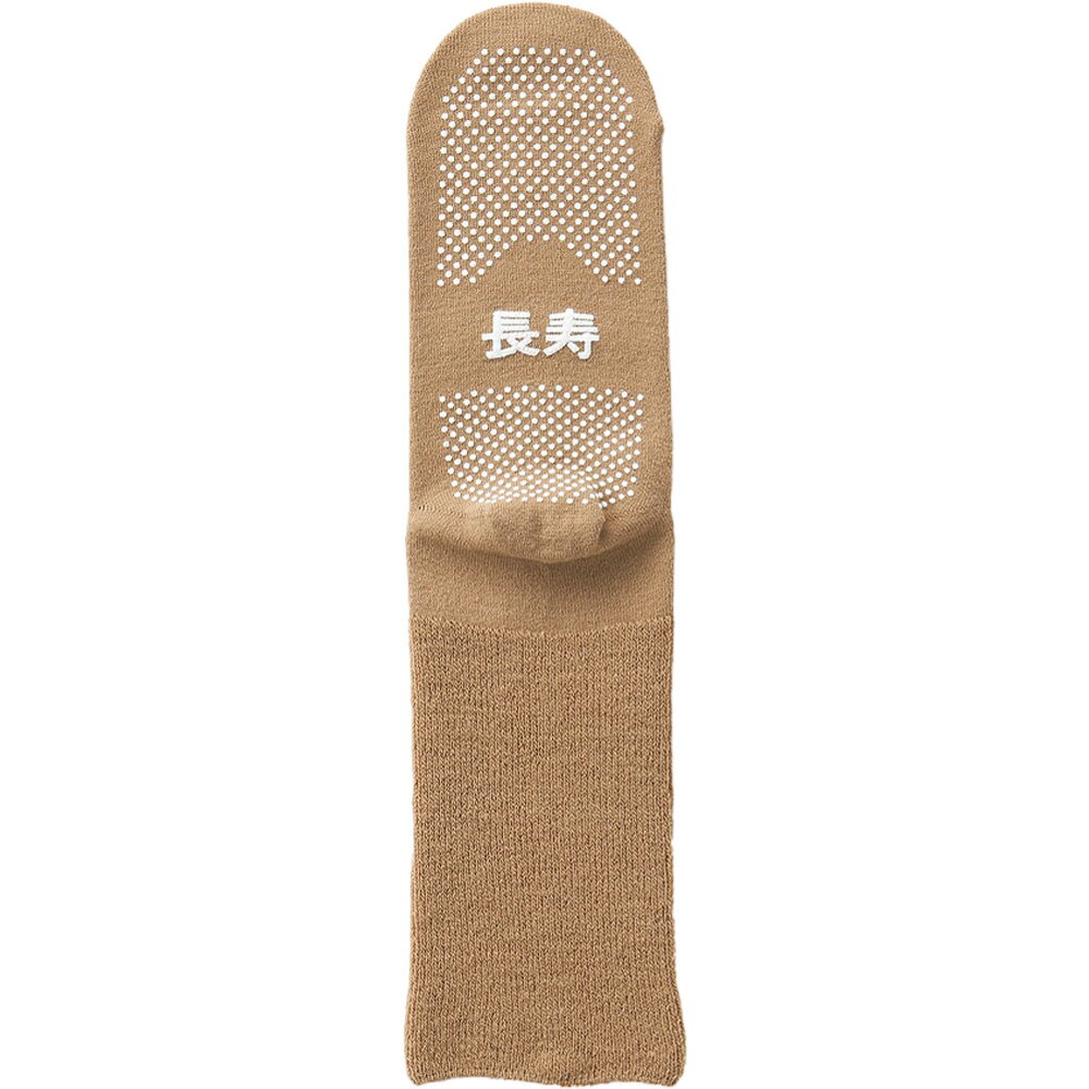 【返品種別A】□「返品種別」について詳しくはこちら□◆はき心地ゆったり、安心のすべり止め付き。裏面のすべり止めゴム(つぶつぶ)が、安心した歩行をサポートします。◆長寿　のロゴ入り。長寿　のロゴ　も“つぶつぶ”も、すべりどめ素材となっておりま...