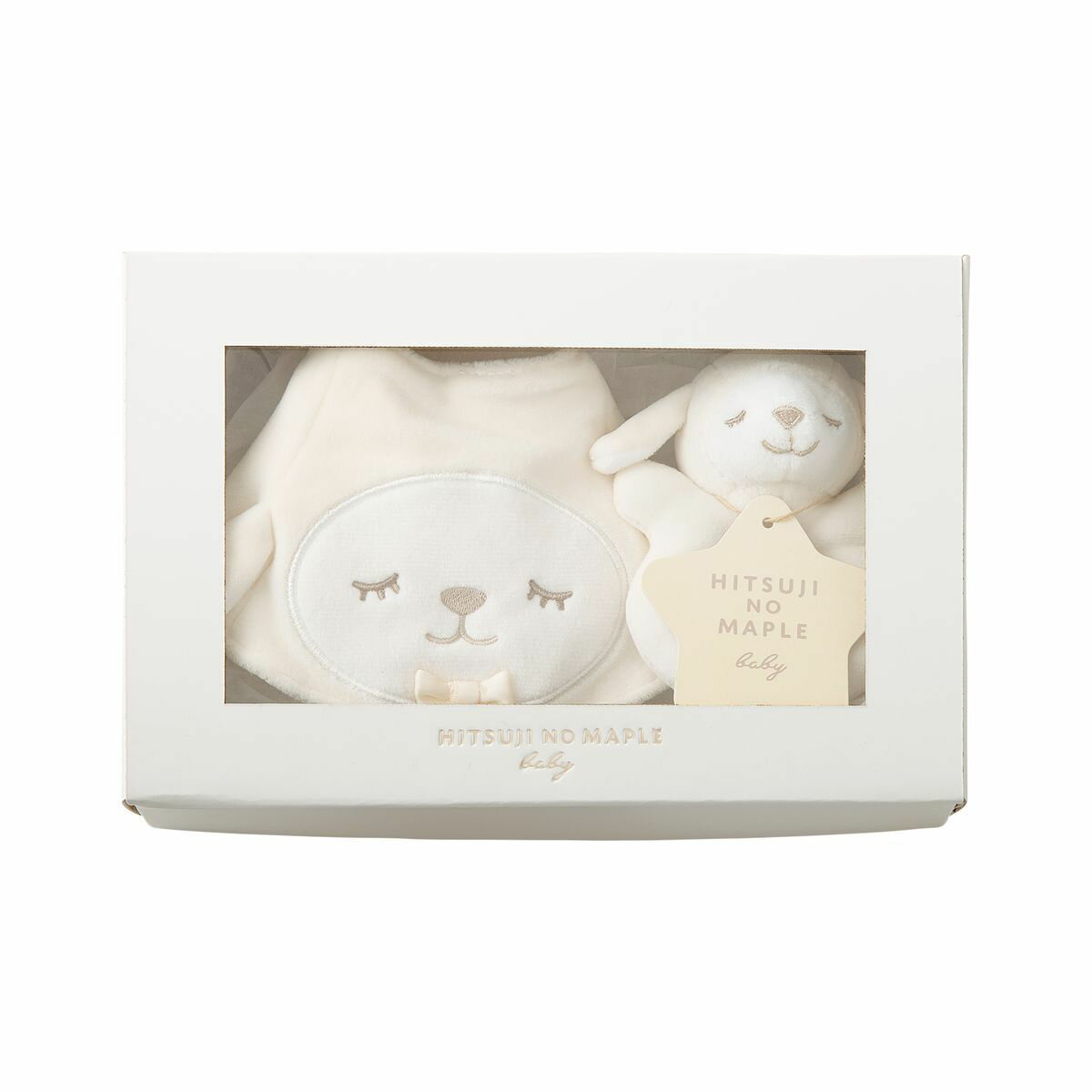 【返品種別A】□「返品種別」について詳しくはこちら□◆ひつじのメイプルシリーズのベビー用品ひつじのメイプルは、優しく愛らしい表情で周りの人たちを癒す、子供から大人までの人気のキャラクターです。◆ラトル・スタイの定番の人気アイテム2点セットラ...