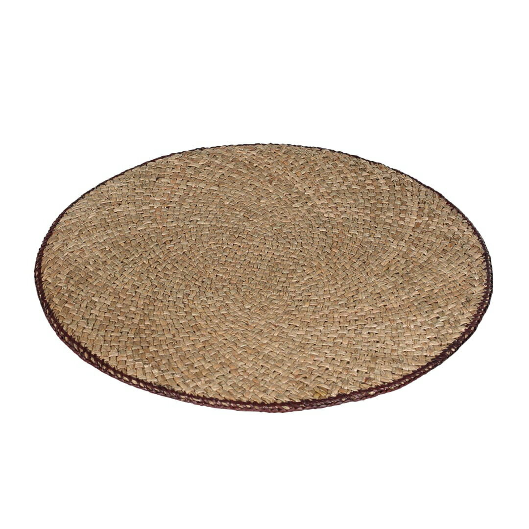 【返品種別A】□「返品種別」について詳しくはこちら□◆天然の水草"シーグラス"をひとつひとつ丁寧に編み込んだ、ハンドメイドのランチョンマット。◆ナチュラルで温かみのある質感で、食卓に優しく馴染みます。■　仕　様　■サイズ(約)：直径380m...