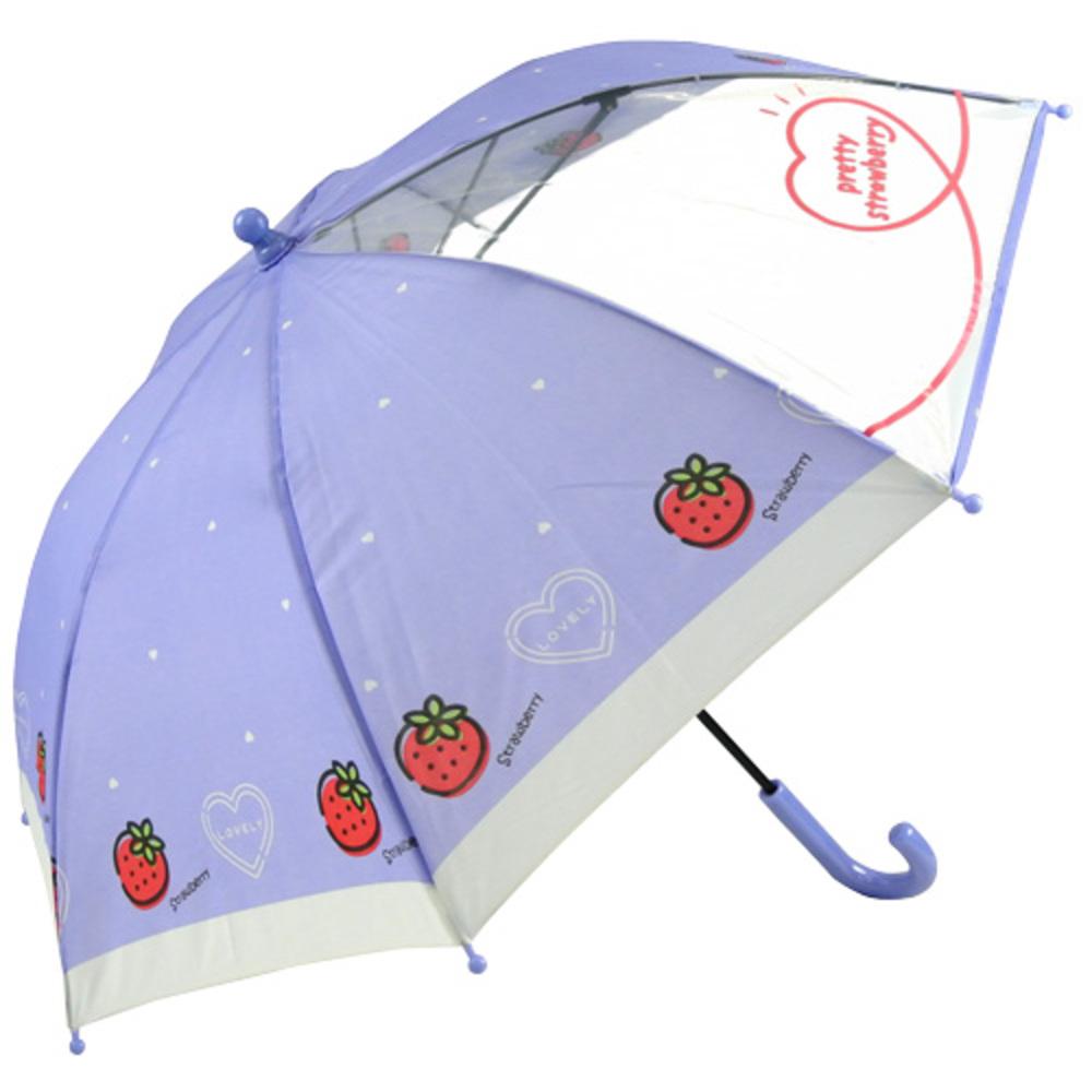 【返品種別A】□「返品種別」について詳しくはこちら□※こちらの販売ページは長傘45cm、フルーツライン/パープルです。※先端には尖った部分があります。常に周囲の安全を確認してご使用ください。※強風時や台風のときは破損する恐れがありますので、...